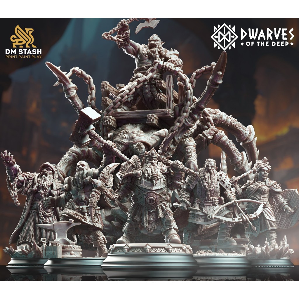 Dwarves of the Deep by DM Stash miniatures DND tabletop minis September ...