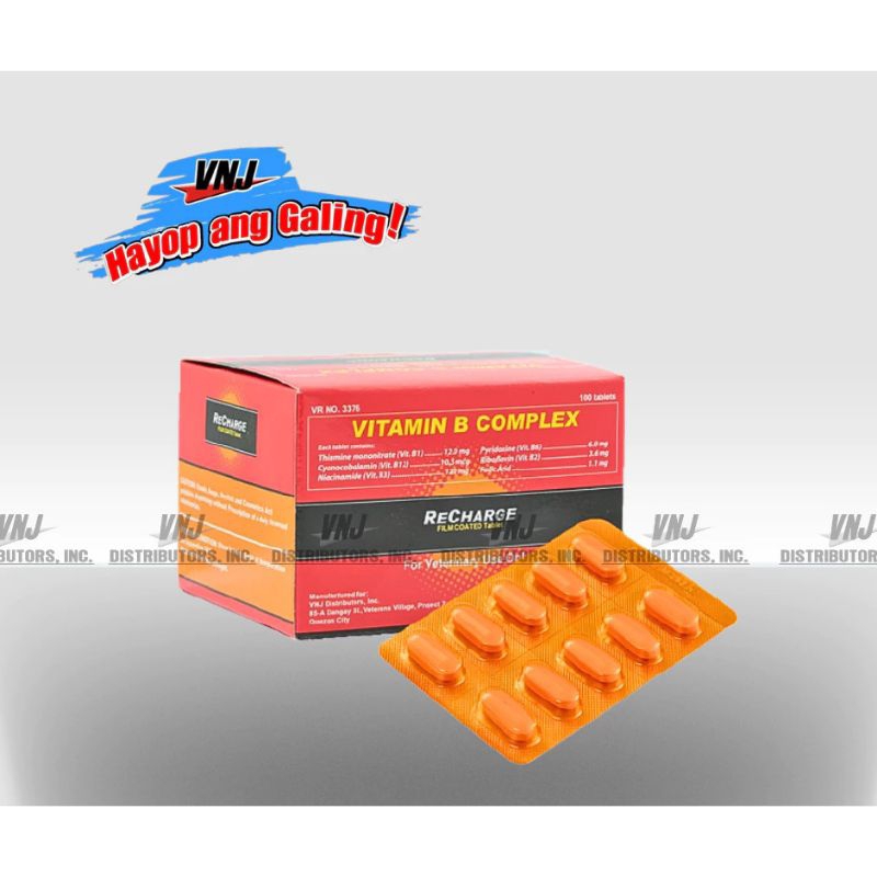 VNJ RECHARGE TABLET VITAMIN B COMPLEX FOR GAMEFOWL (10 TABLET) | Shopee ...