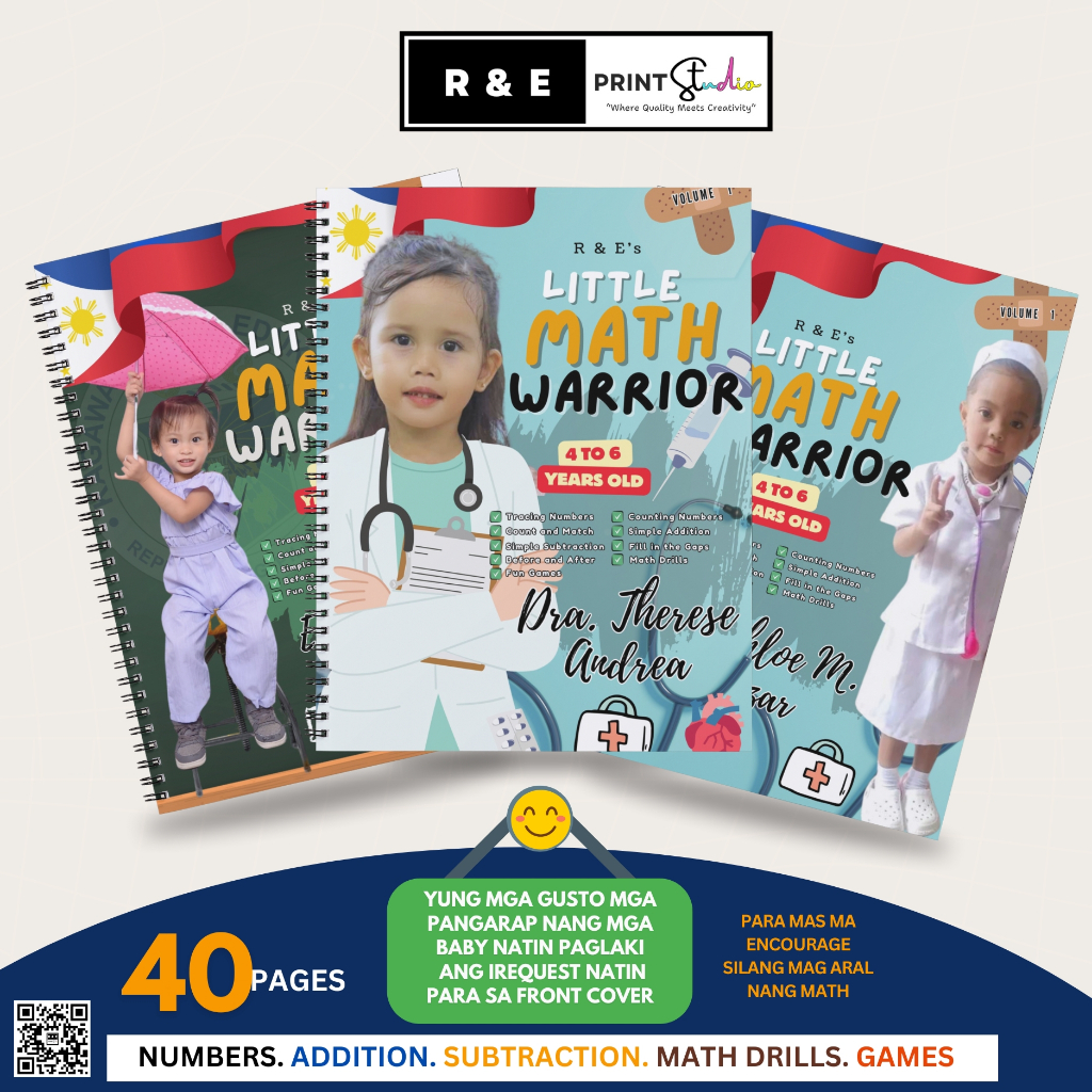Little Math Warrior Workbook for 4 to 6 years old (Simple Addition ...