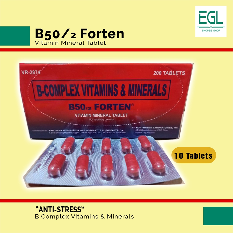 B50/2 Forten (10 Tablets = ISANG BANIG) | Shopee Philippines