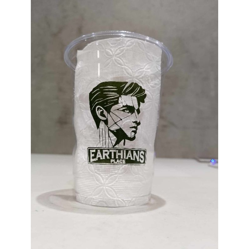 300 DABBA PET CUPS WITH LID customized with your OWN LOGO - 12OZ /16OZ ...