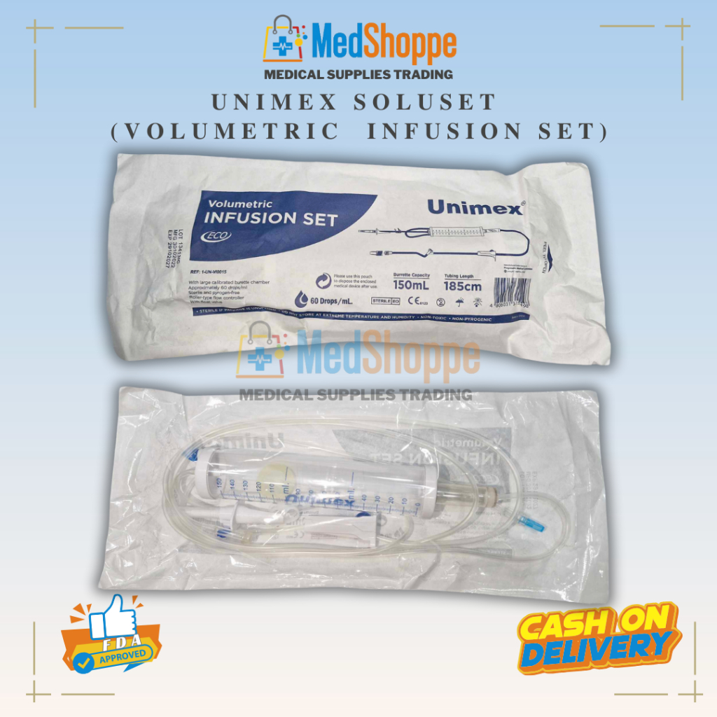 UNIMEX SOLUSET (VOLUMETRIC INFUSION SET) | Shopee Philippines