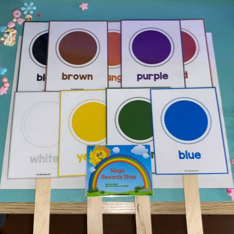 ESL FLASHCARD - 9 Color Flashcard | Shopee Philippines