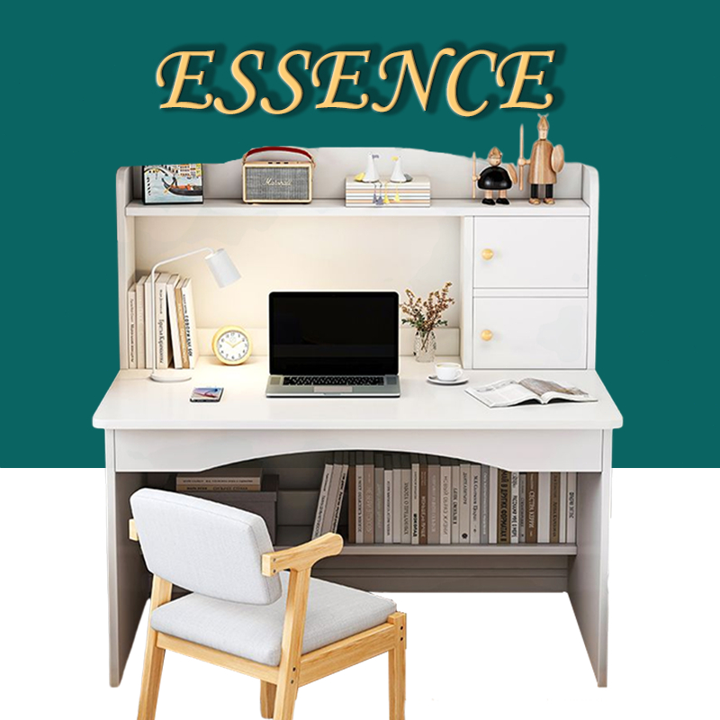 Desk with bookcase Desk and bookshelf Bedroom computer desk Study and ...