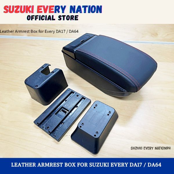 SUZUKI NATION Leather Armrest Box for Suzuki Every DA17V / DA17W ...