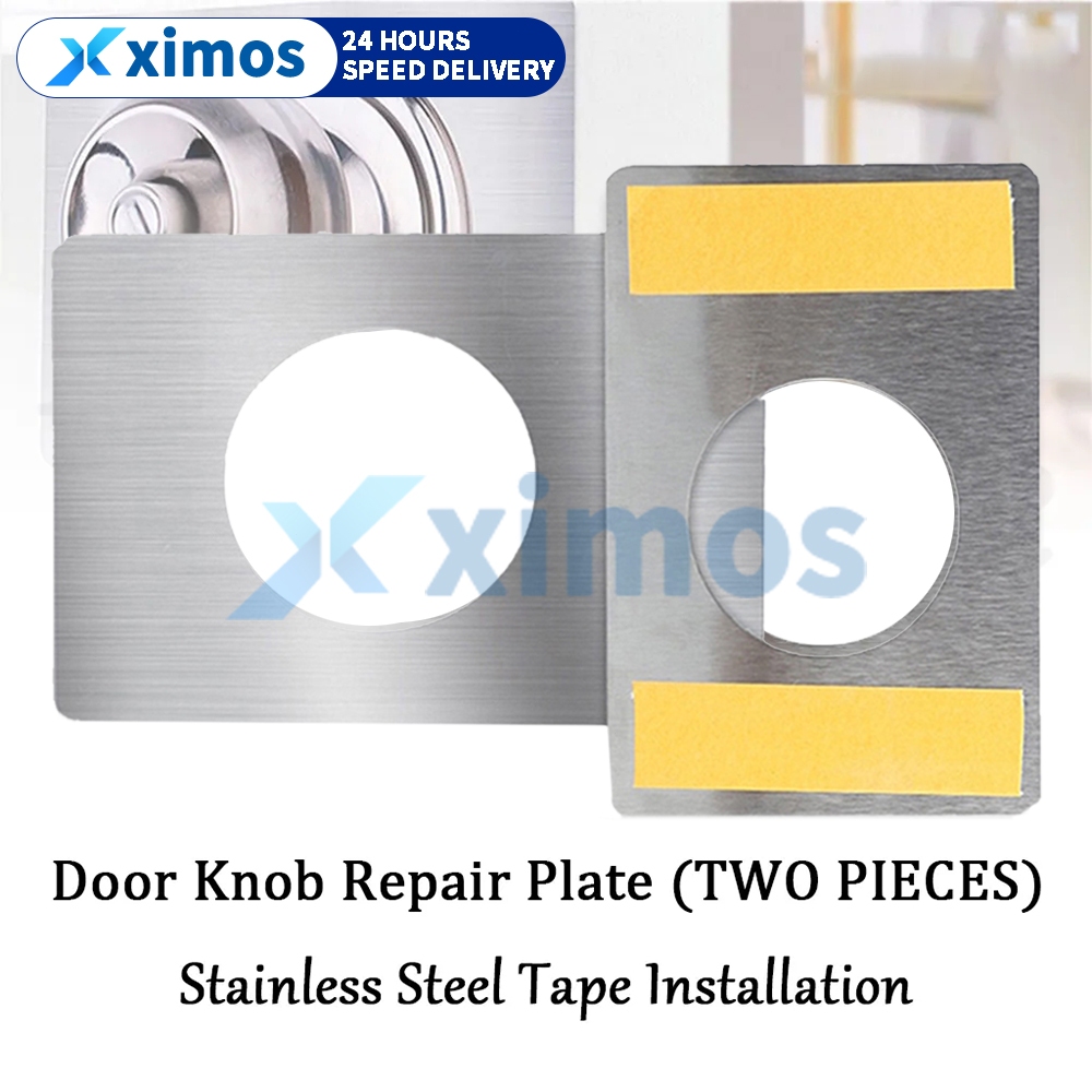 Universal Stainless Steel Door Repair Plate Deadbolt Door Knob Ball ...