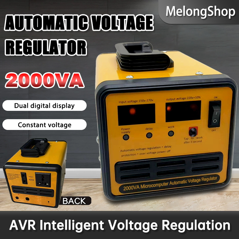 AVR Automatic Voltage Regulator SVR-500VA/1000VA/1500VA/2000VA Servo ...