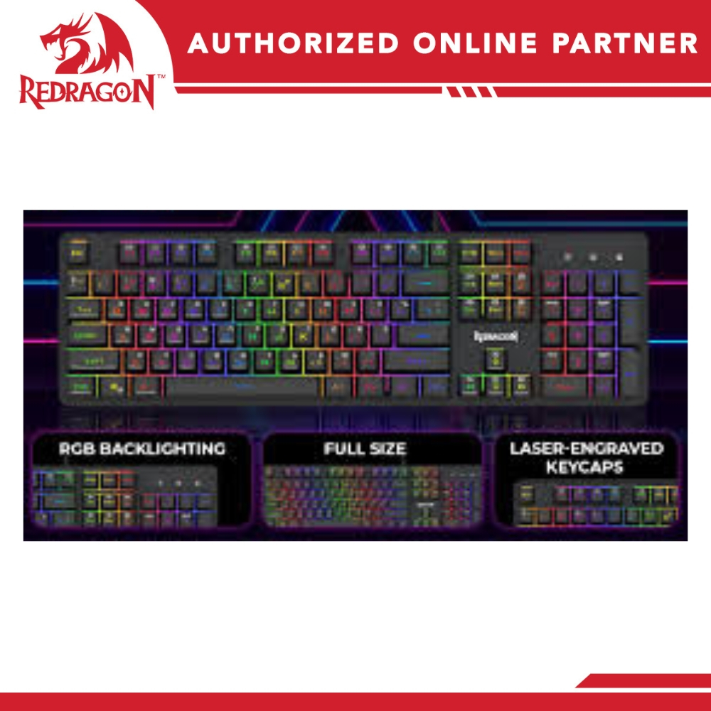 Redragon K514 Nagato RGB Wired Gaming Keyboard Black | Shopee Philippines