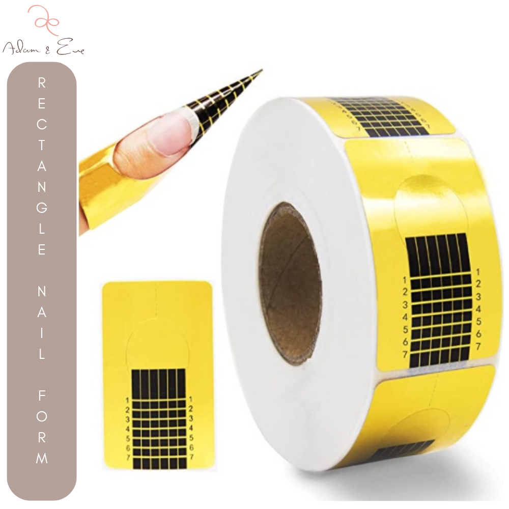 AE| 50pcs Rectangle Nail Form For Nail Extension GEL Guide Easy to ...