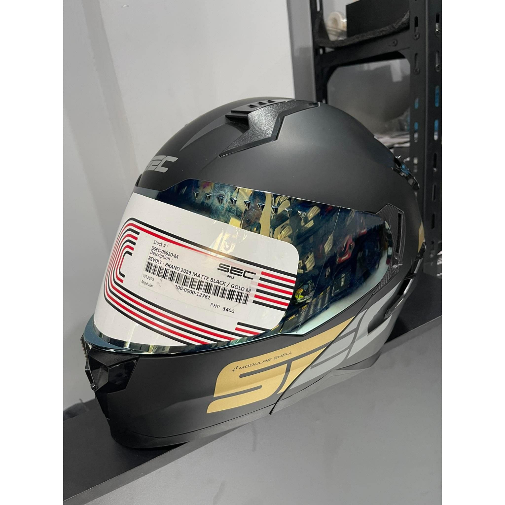 SEC REVOLT 2023 MODULAR FULL FACE HELMET (FREE SPOILER AND VISOR ...
