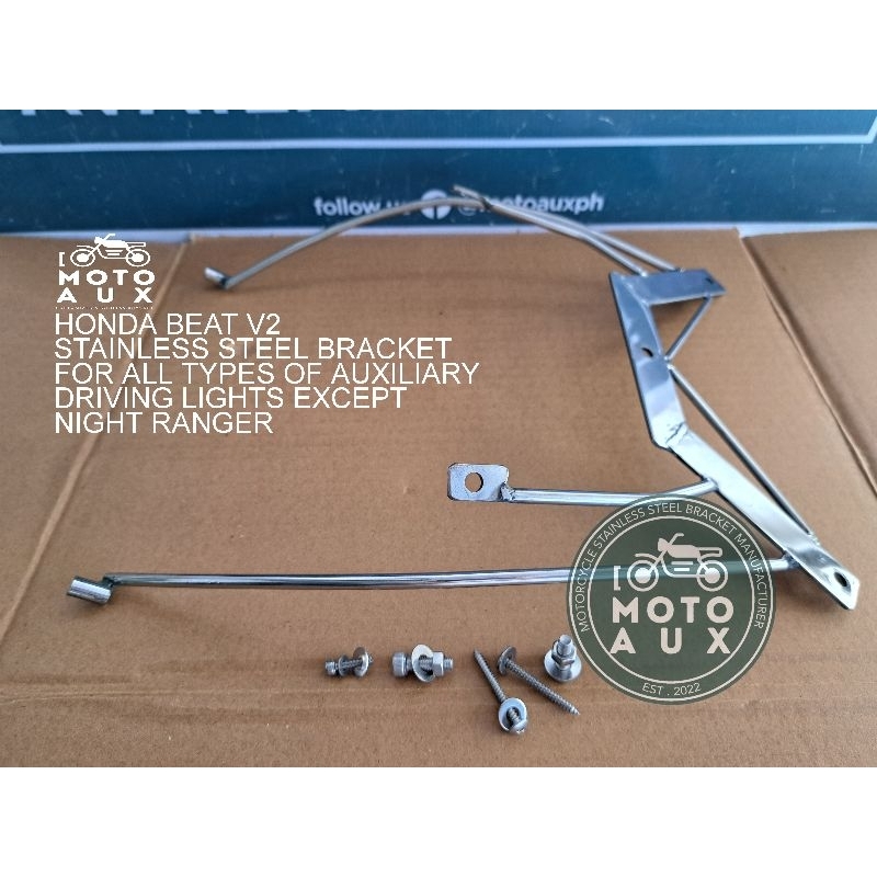 Honda Beat v2 Stainless Mdl Bracket (heavy duty) | Shopee Philippines