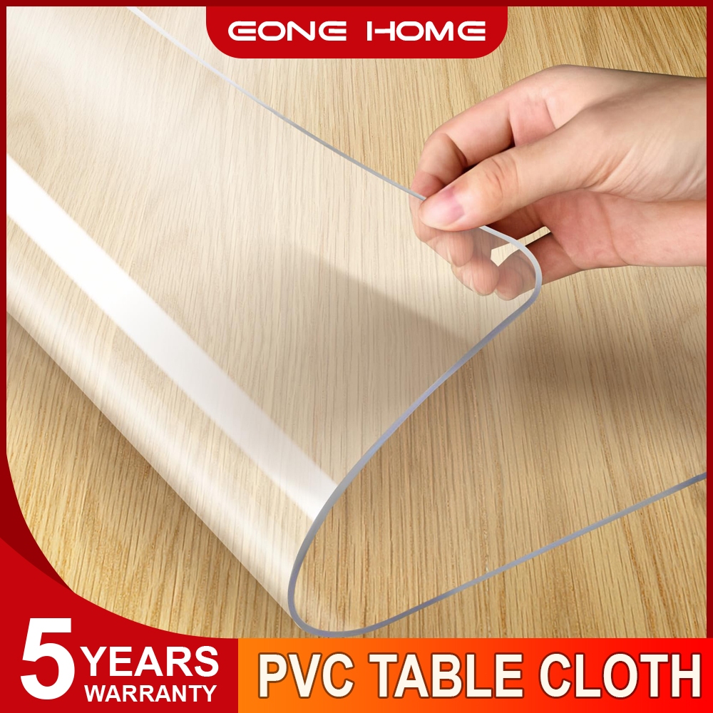 Eone Home PVC Flexible Table Cloth Transparent Waterproof Plastic Table ...