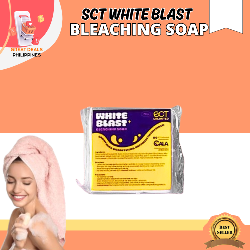 SCT UNLIMITED WHITE BLAST BLEACHING WHITENING BRIGHTENING SOAP 70G ...