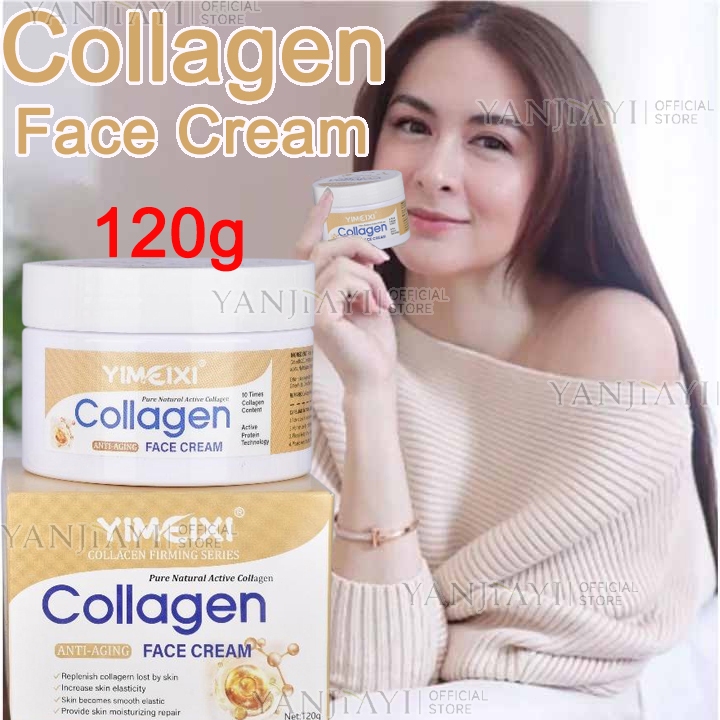 120g Collagen Face Cream Anti Aging Melasma Dark Spots Pekas Remover ...