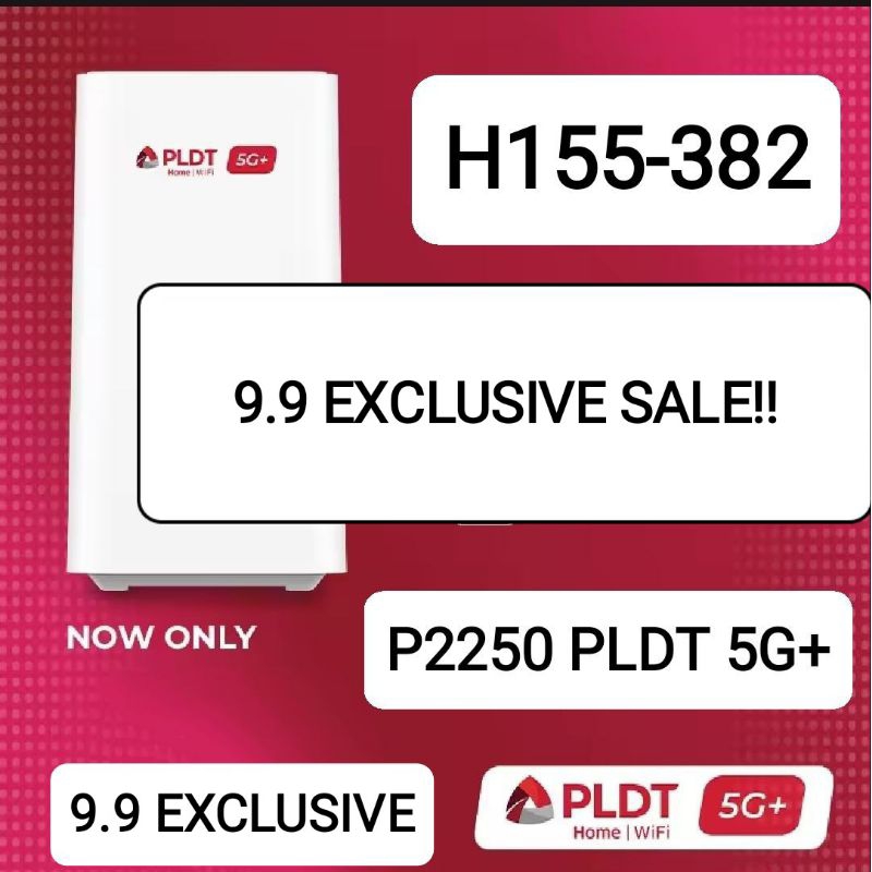 LATEST PLDT 5G HOME WIFI HUAWEI 155-382 SMART 5G WIFI TNT UNLI DATA 599 ...