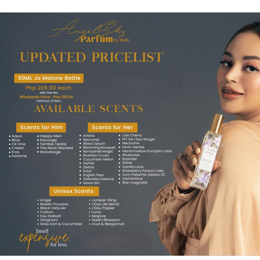 Angel Sky Parfum By RMG Perfume Collection 30% Oil Based | Shopee Philippines