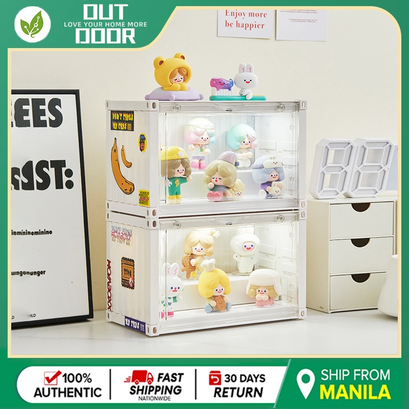 Container Style Display Case Acrylic Transparent Boxes Stackable ...