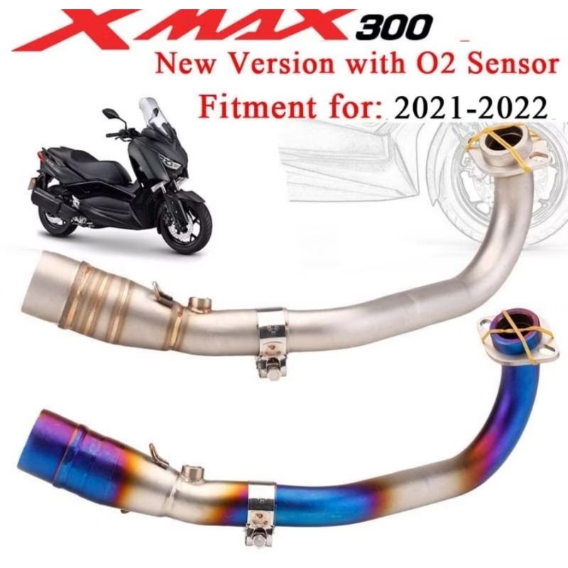 XMAX 300 EXHAUST pipe muffler w/ SENSOR Xmax300 Akrapovic Sc Project ...