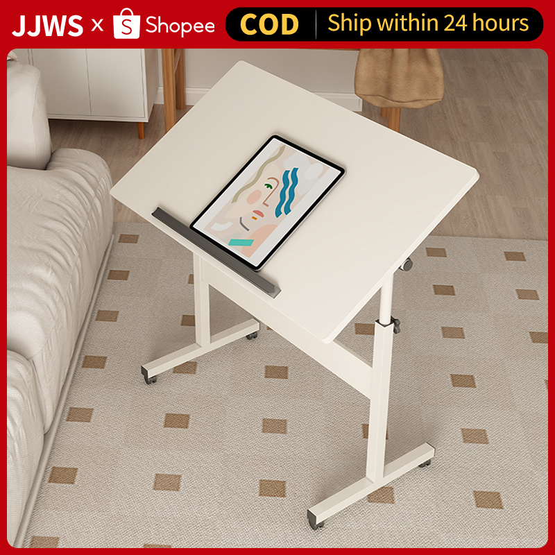 JJWS Foldable Lifting Laptop Table Bedside Table Sofa Side Table Study ...