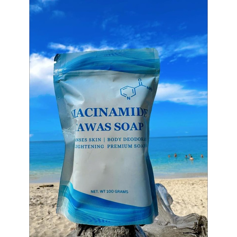 NIACINAMIDE TAWAS SOAP WITH PURE TAWAS POTASSIUM ALUM 100g | Shopee ...