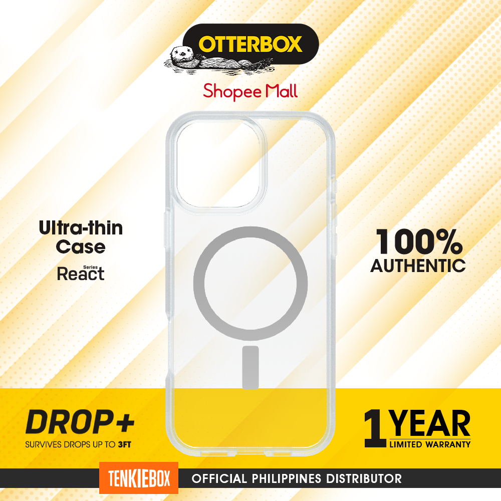 OtterBox Thin MagSafe Case for iPhone 16 Pro Max / 16 Pro | React MagSafe Clear | Shopee Philippines
