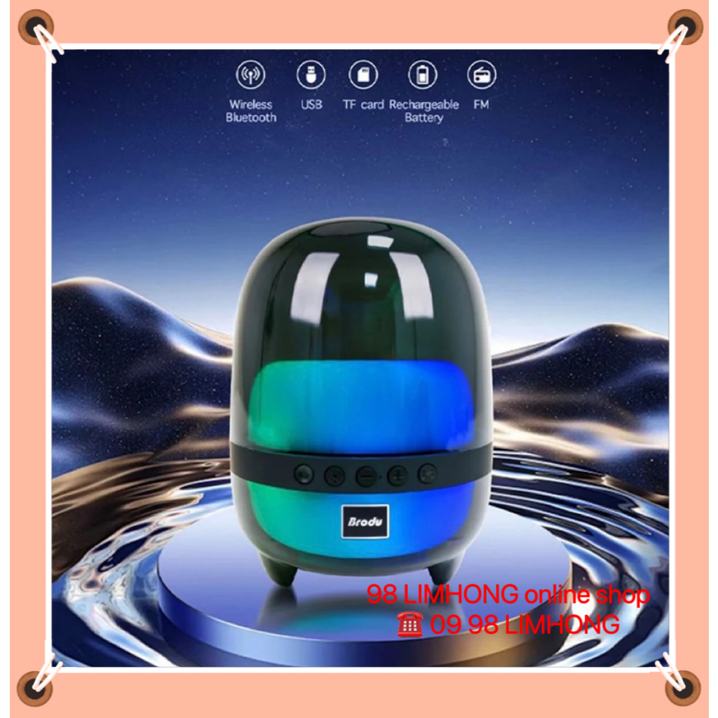 Speaker BTS-1843 Brodu 3H Play Back Speaker | Shopee Philippines