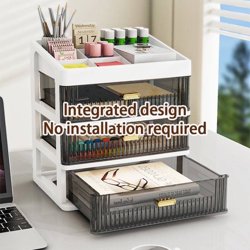 Drawer Desktop Storage Box Home Office Desktop Organizer Stationery ...