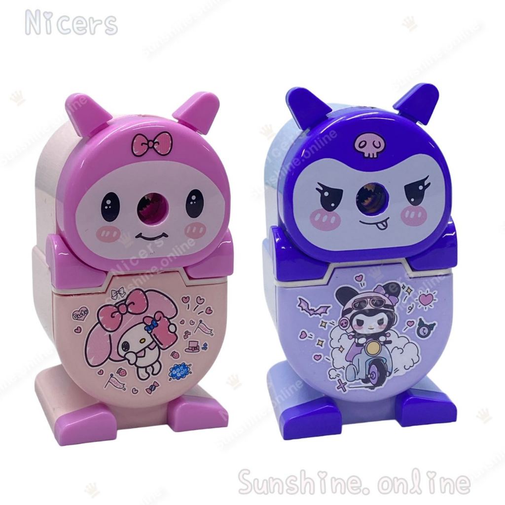 Cute Sanrio Hand Crank Manual Mechanical Pencil Sharpener Stand ...