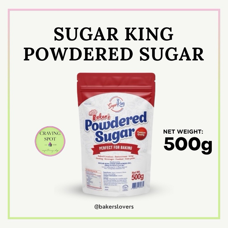 500g Sugar King Confectioners’ Powdered Sugar | Shopee Philippines