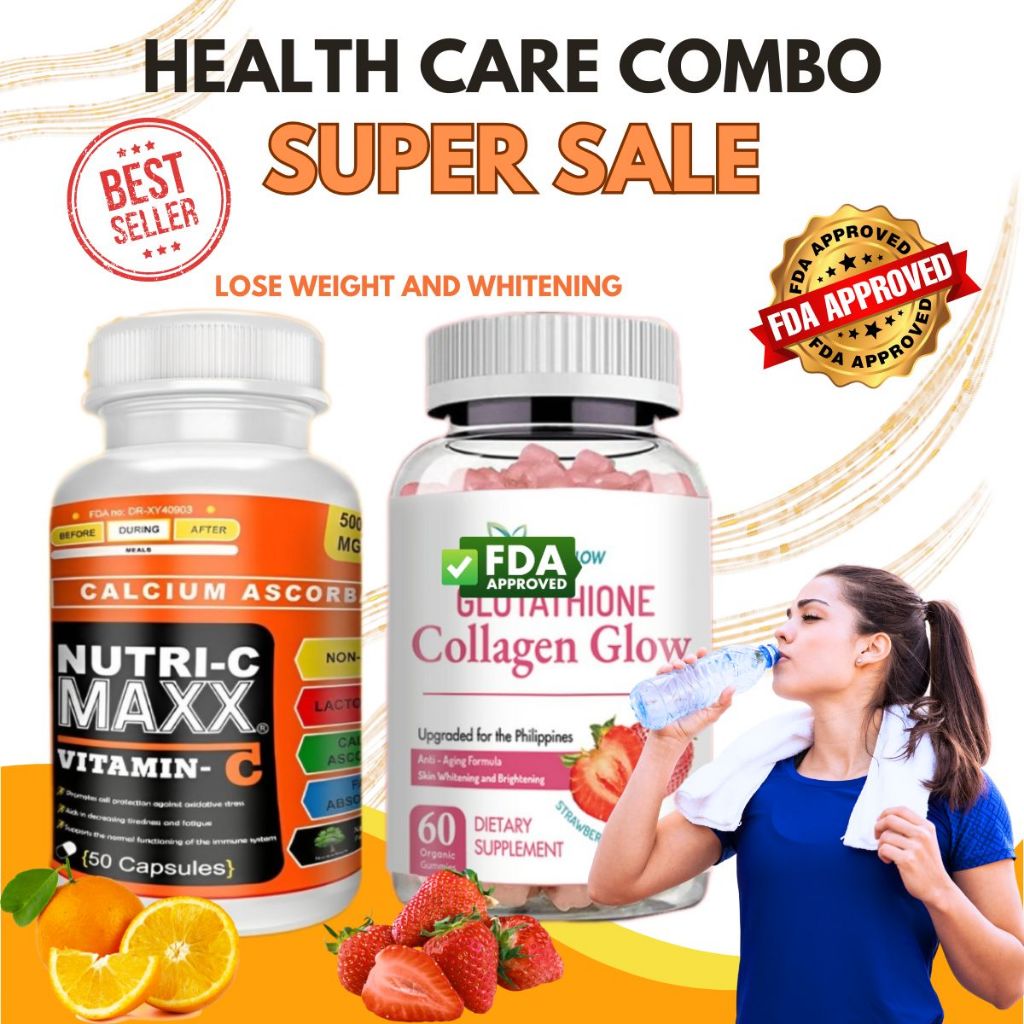 Vitamin C Nutri-C Maxx Total GLUTATHIONE COLLAGEN GLOW Gummies Original ...