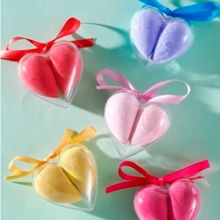 Heart Shape case Blending Sponges Makeup Cosmetic beauty Sponge for Dry ...