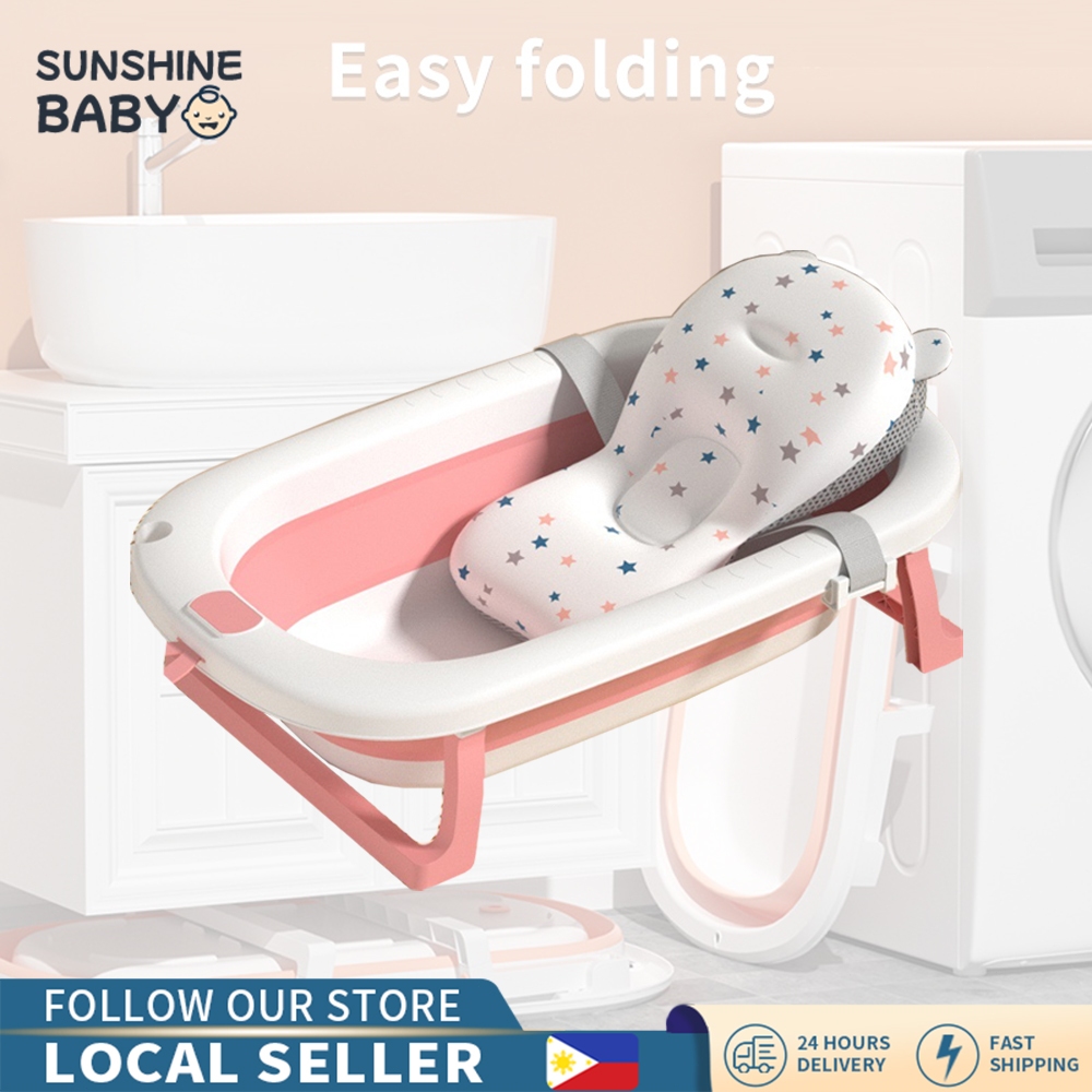 Large Baby Bath Tub For Newborn Foldable Folding Bath Tub 0-6 Years ...