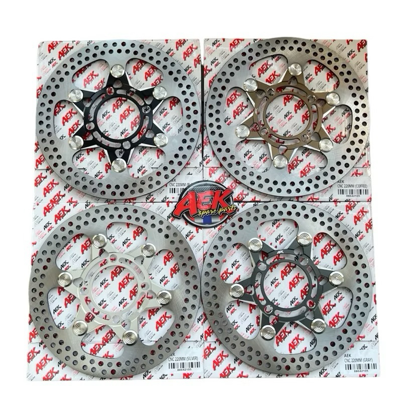 AEK CNC ROTOR DISC BRAKE FLOATING 220MM UNIVERSAL BEAT FI CLICK I 125 ...