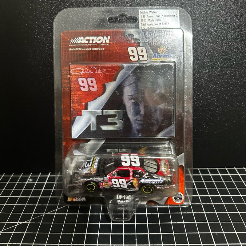 Michael Waltrip 1/64 Scale #99 Aaron's Rent / Terminator 3 2003 ...