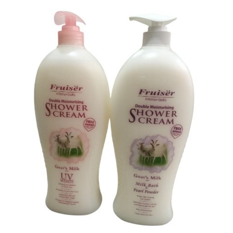 Fruiser Shower Cream Milk Bath & Pearl Powder/UV White/SeaWeed 1200 ml ...