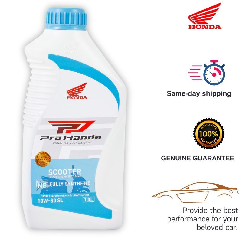 HONDA PRO ENGINE OIL FULLY SYNTHETIC LITER 10w-30SL LITER ORIGINAL ...
