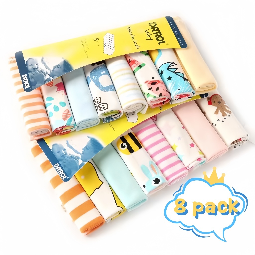 Timi 8pcs/pack Baby Towel Baby Bimpo Towel Cotton Washcloth Bimpo For ...