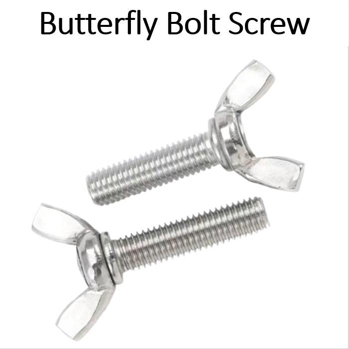 Galvanized Steel Wing Butterfly Bolts Screws 6-8-10mm | Shopee Philippines