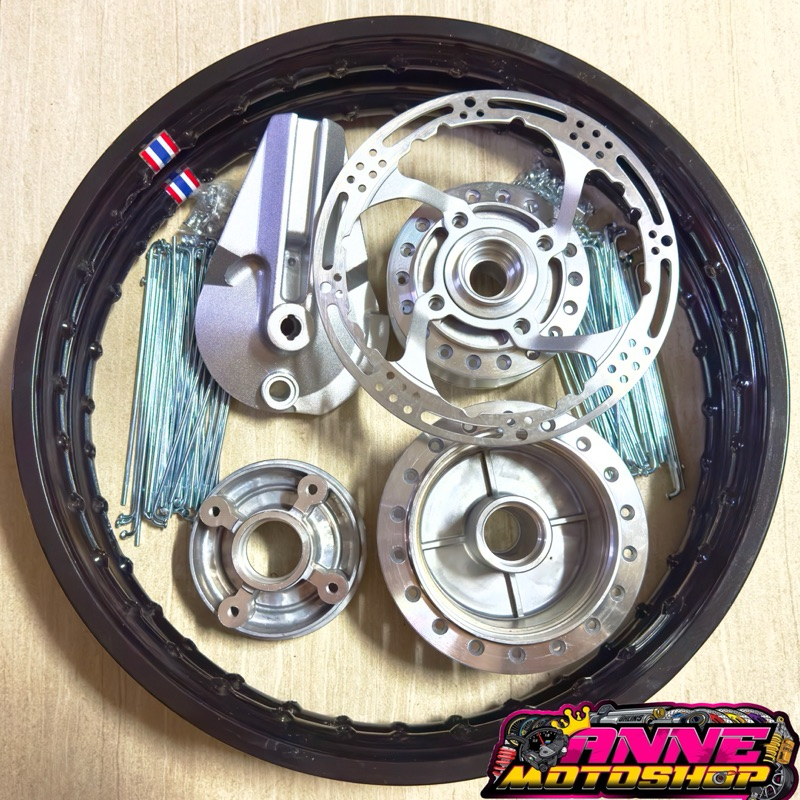 Rimset For Xrm,Wave,Rs125,Rusi wave,Pantra and others With brake panel ...