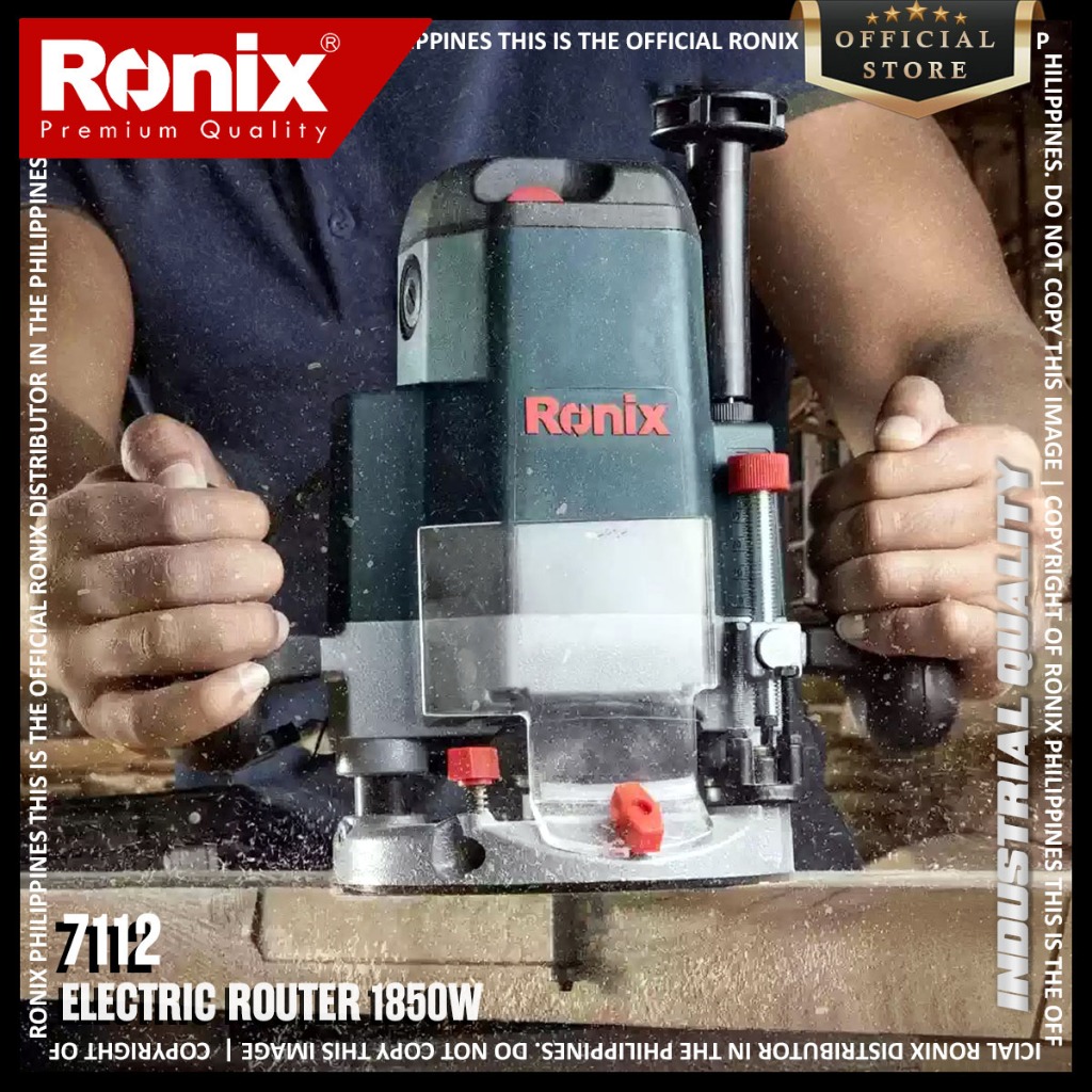 Ronix 7112 Electric Router 1850W - Variable Speed 5000-22000 RPM, 6mm ...