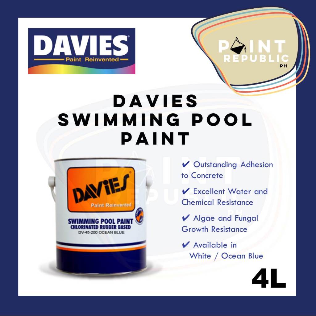 Davies Swimming Pool Paint - 4L | Paint Republic PH | Shopee Philippines