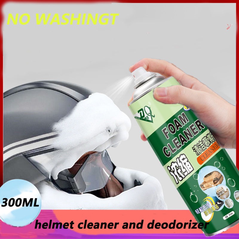 WOW Motorcycle Helmet CLEANING Spray Deodorizer 300ML Helmet Cleaner ...