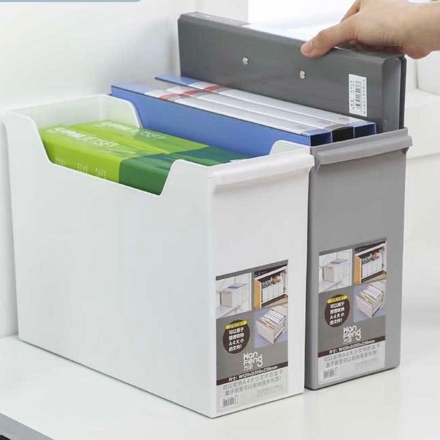 Minimalist Monotone Big Compartment A3/A4/A5 File Book Storage Box PVC ...