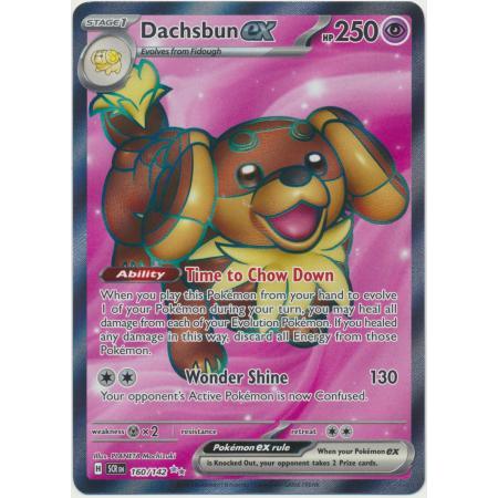 stellar crown DACHSBUN EX pokemon trading cards | Shopee Philippines