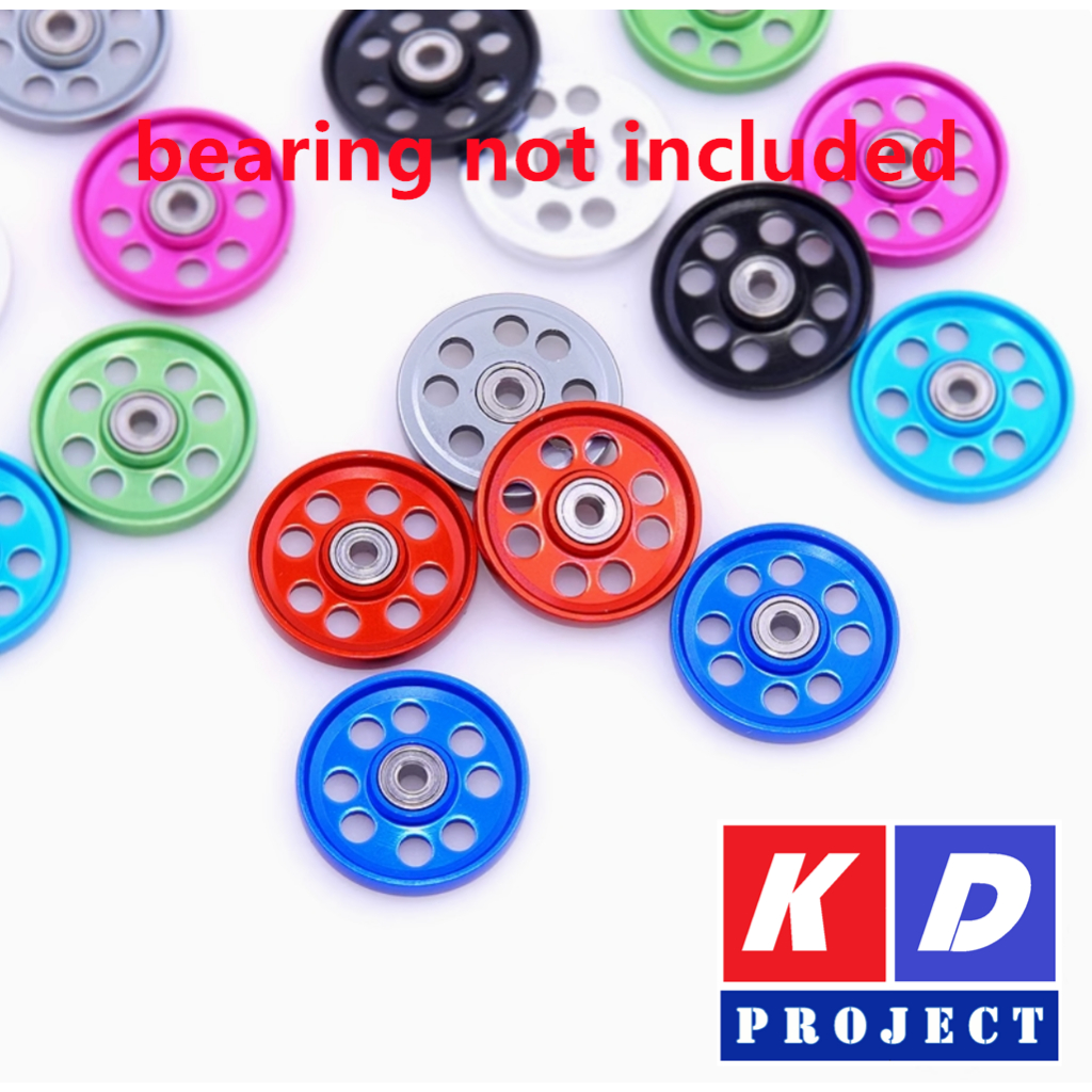 Mini 4wd parts ringless 17mm 8 hole light weight rollers (bearings not included) KD project ...