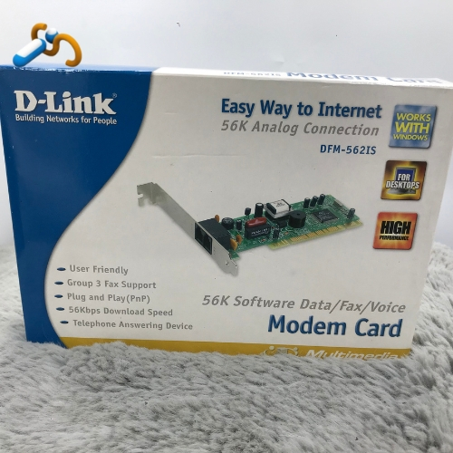 iCON D-Link 56k Analog Connection Software Data/Fax/Voice Modem Card ...