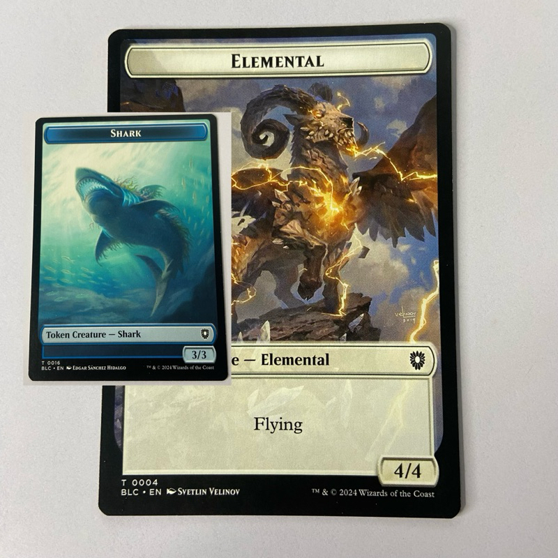 SHARK SQUID BIRD ELEMENTAL FISH ELEPHANT ILLUSION GOBLIN THOPTER TOKEN ...