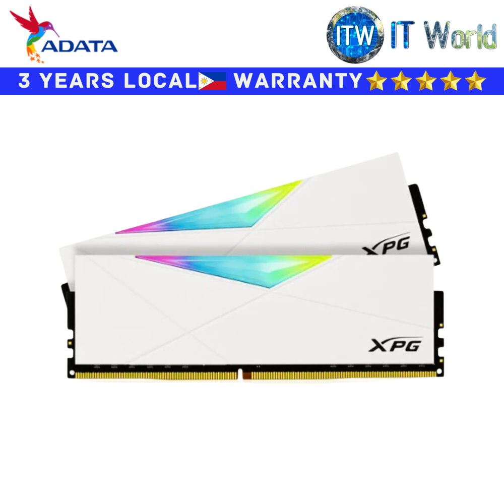 Itw | ADATA DDR4 RAM 16GB (2x8GB) 3200Mhz XPG Spectrix D50 RGB Desktop UDIMM (AX4U32008G16A-DW50 ...
