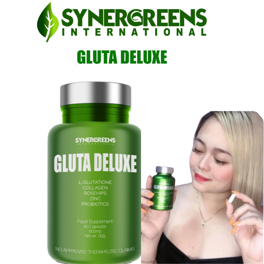 Synergreens Gluta Deluxe 60 Capsules Liver Enhancer Anti Oxidant with L ...