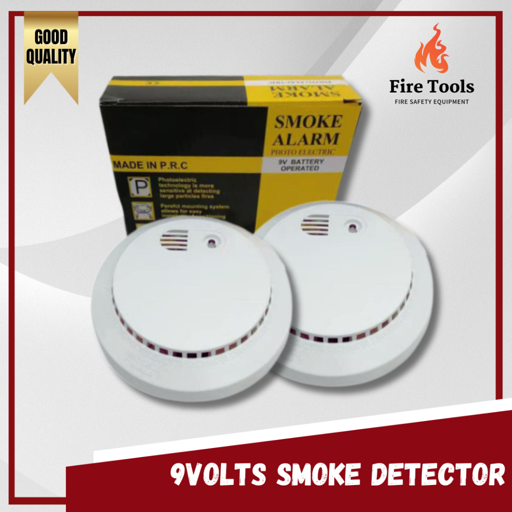 Yellow Photoelectric Sensor Smoke Detector Alarm Sensetive Smoke ...